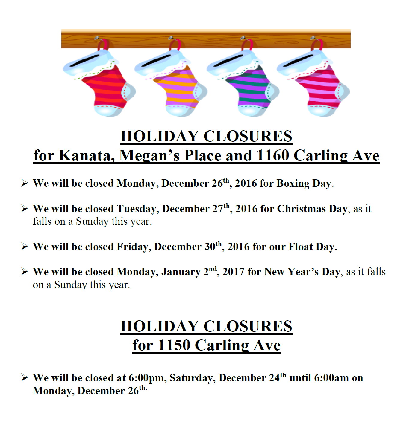 holiday-closures-2016-pdf - The Children's Place