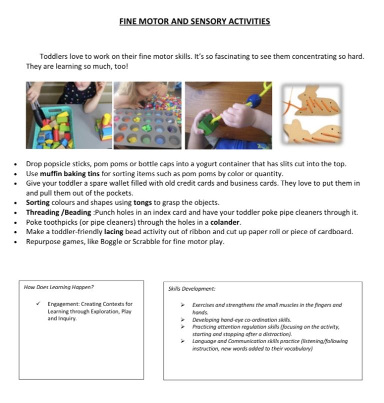 Boredom Busters and Skill Building Activities for Young Children - The ...